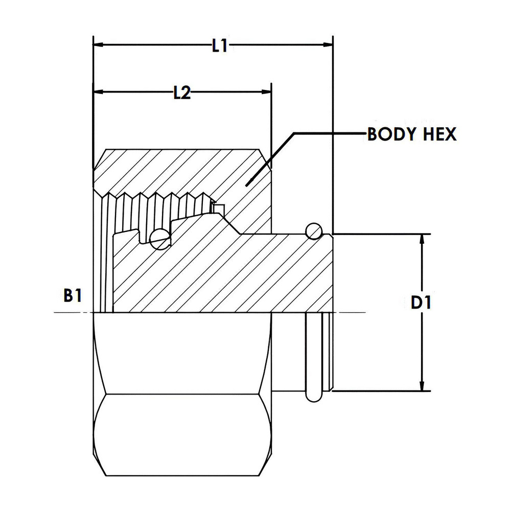 Brennan - Compression Tube Cap: M36x2, 28" Tube ID, 28 mm Tube OD, Tube ...