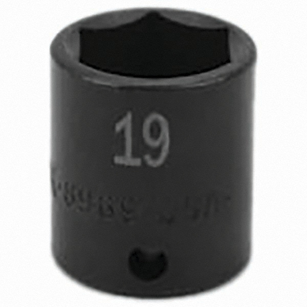 SK - Impact Socket: 3/8" Drive, 19 mm Socket, Hex Drive | MSC Direct