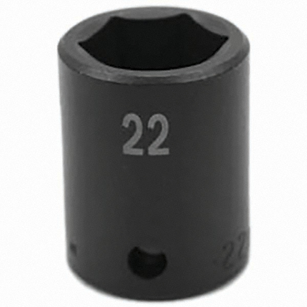 SK - Impact Socket: 1/2" Drive, 22 mm Socket, Hex Drive | MSC Direct