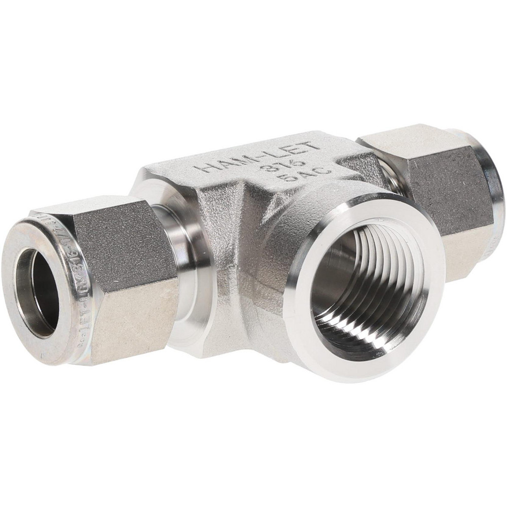 Ham-Let - Compression Tube Female Branch Tee: 1/2" Tube OD, Compression ...