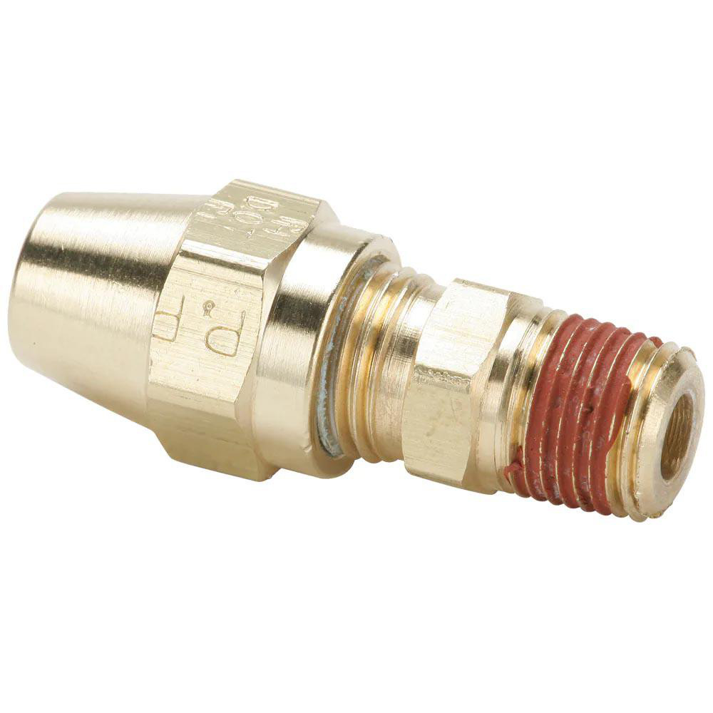 Parker - Compression Tube Male Connector: 3/8-18, 1/2" Tube OD ...