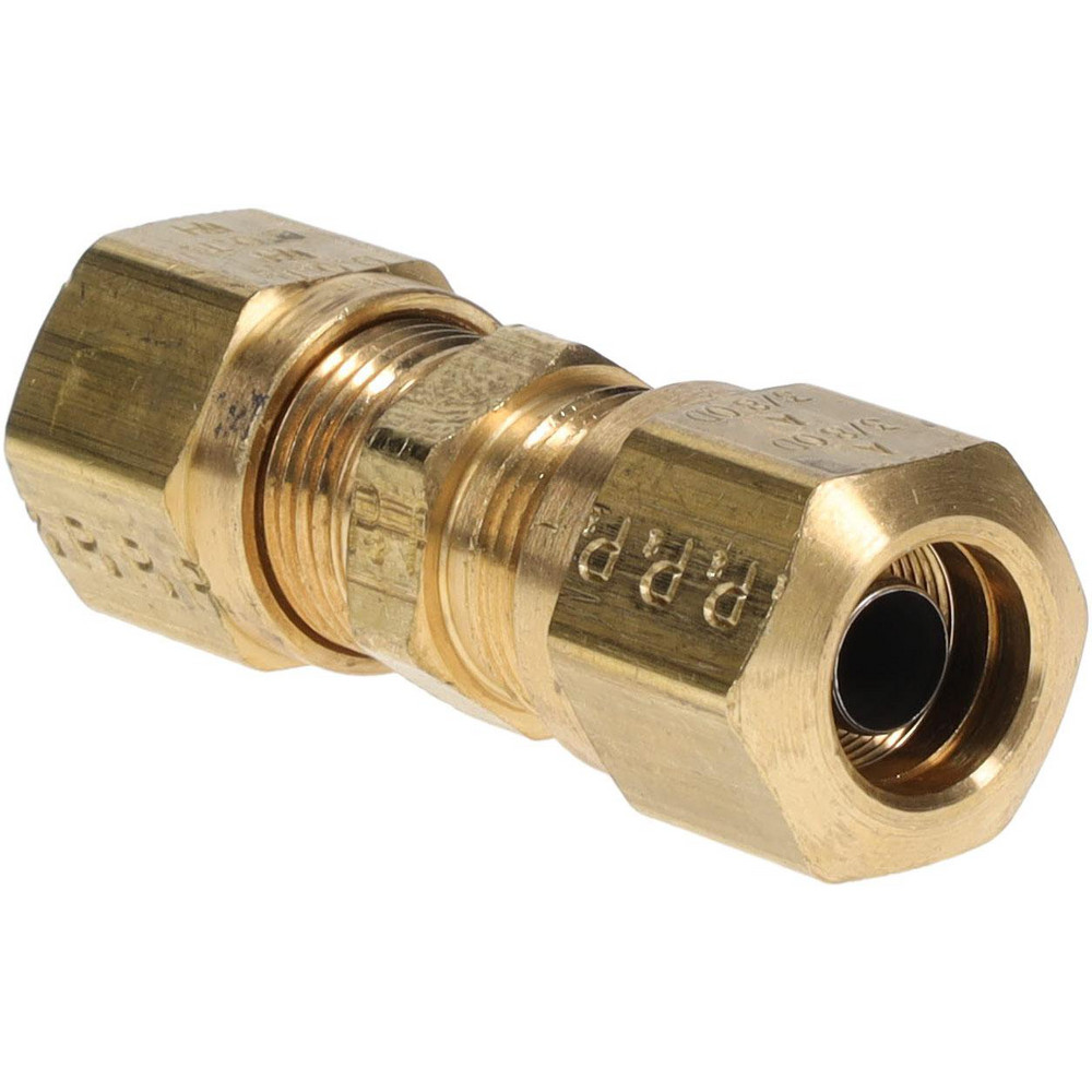 Parker - Compression Tube Union: 3/8" Tube OD, Compression x ...