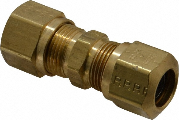 Parker - 1/2" Tube OD Brass Compression Tube Union - 87871984 - MSC ...