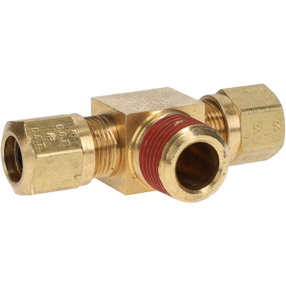 Parker - Compression Tube Male Branch Tee: 3/8, 3/8 x 3/8" Tube OD ...