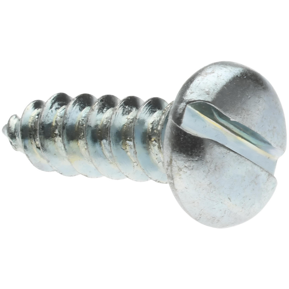 Value Collection - Sheet Metal Screw: #7, Pan Head, Slotted Drive, 1/2 ...