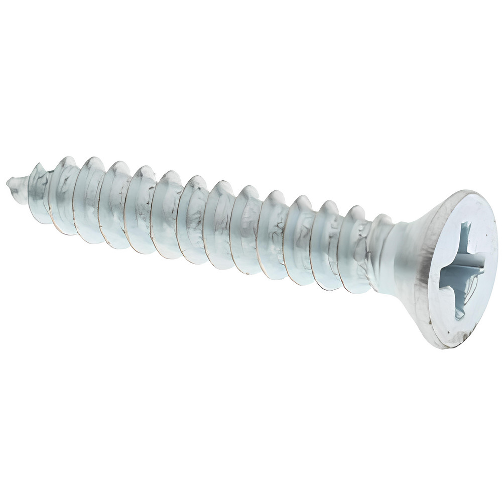 Value Collection - Sheet Metal Screw: #8, Flat Head, Phillips Drive, 1 ...