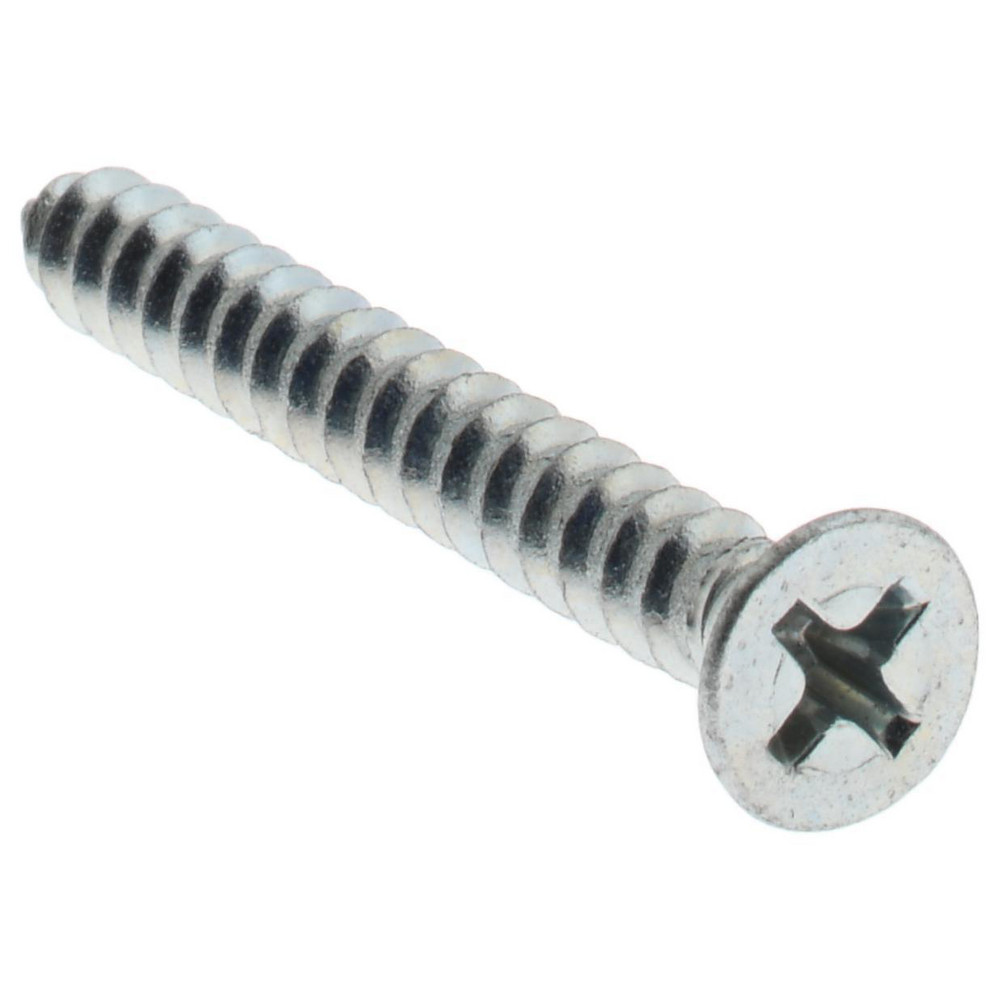 Value Collection - Sheet Metal Screw: #8, Flat Head, Phillips Drive, 1 ...