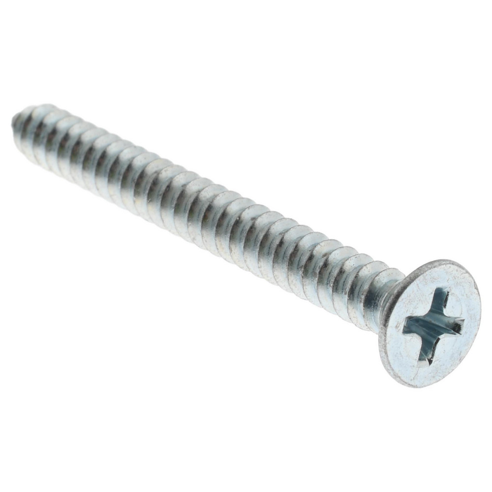Value Collection - Sheet Metal Screw: #8, Flat Head, Phillips Drive, 1 ...