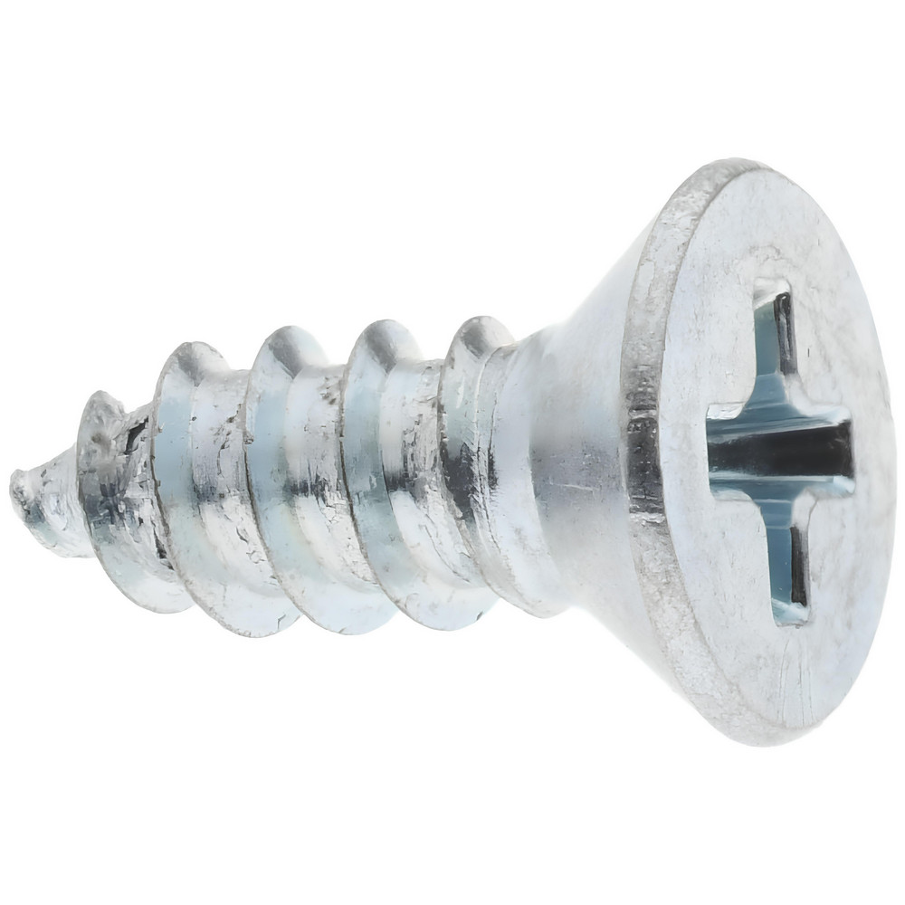 Value Collection - Sheet Metal Screw: #10, Flat Head, Phillips Drive, 1 ...