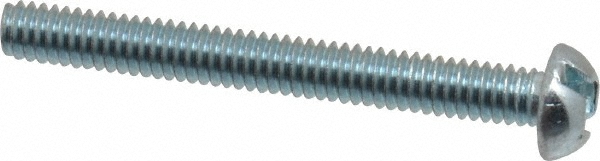 Value Collection - Machine Screw: #8-32 x 1-1/2", Round Head, Slotted ...