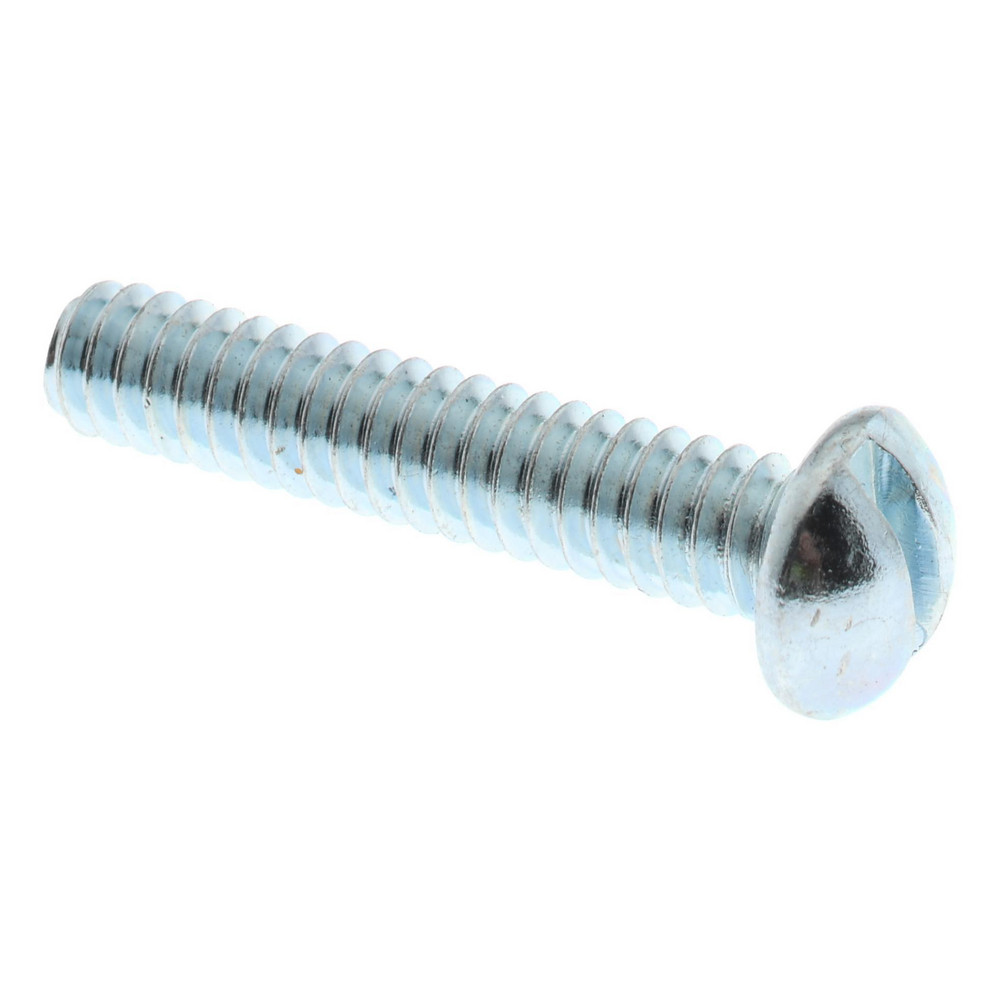 Value Collection - Machine Screw: #10-24, 1" Length Under Head, Round ...