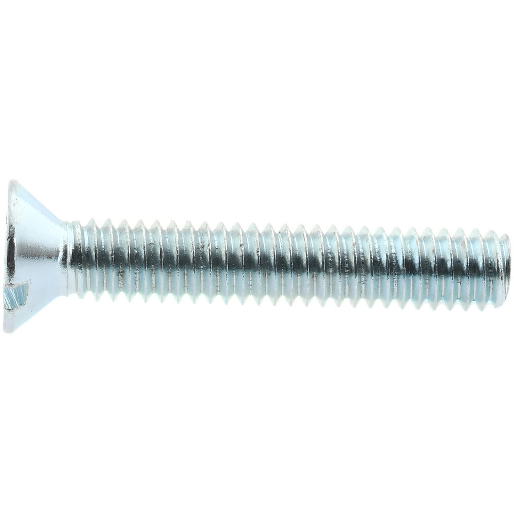 Value Collection - Machine Screw: #8-32, 1" Overall Length, Flat Head ...