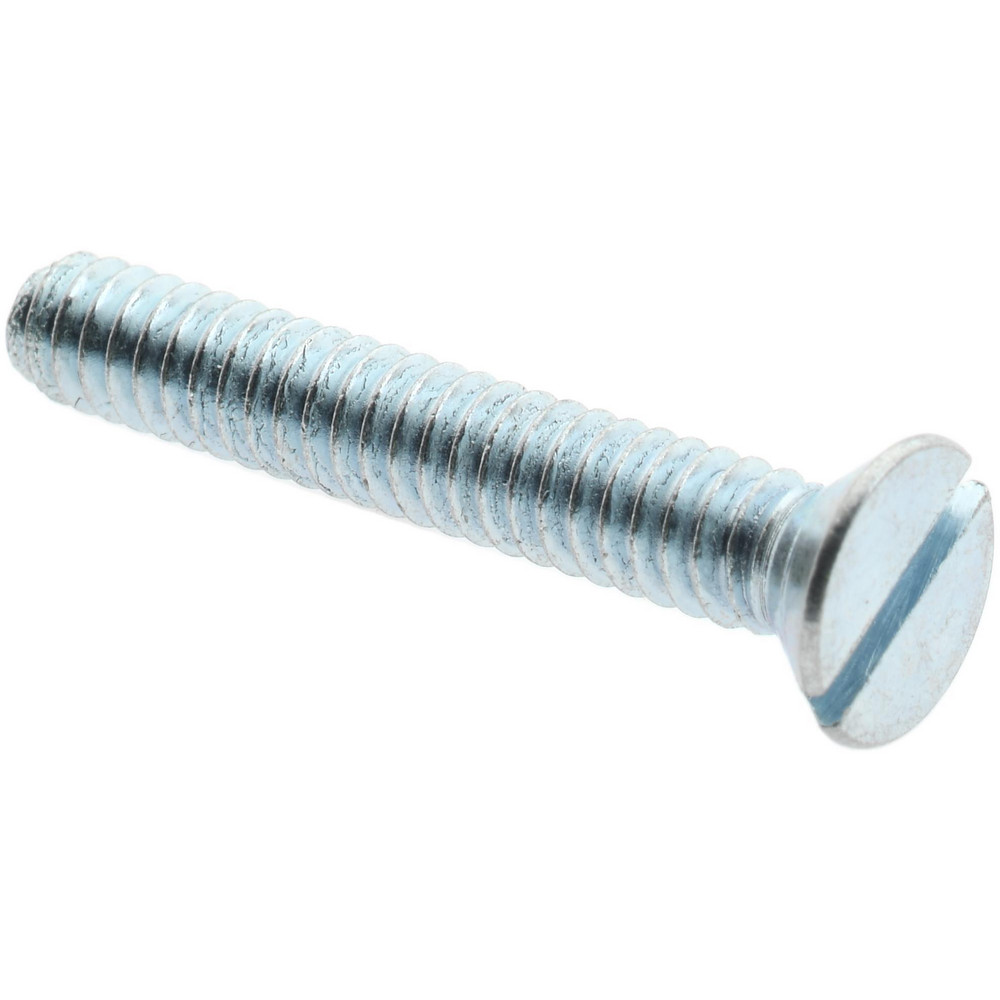 Value Collection - Machine Screw: #10-24, 1-1/4" Overall Length, Flat ...