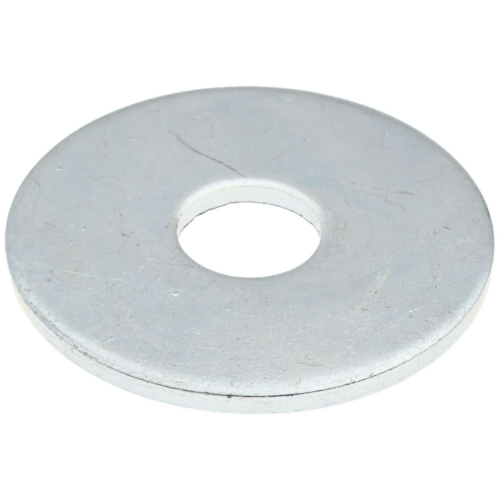 Value Collection - 1/4" Screw Fender Flat Washer: Steel, Zinc-Plated ...
