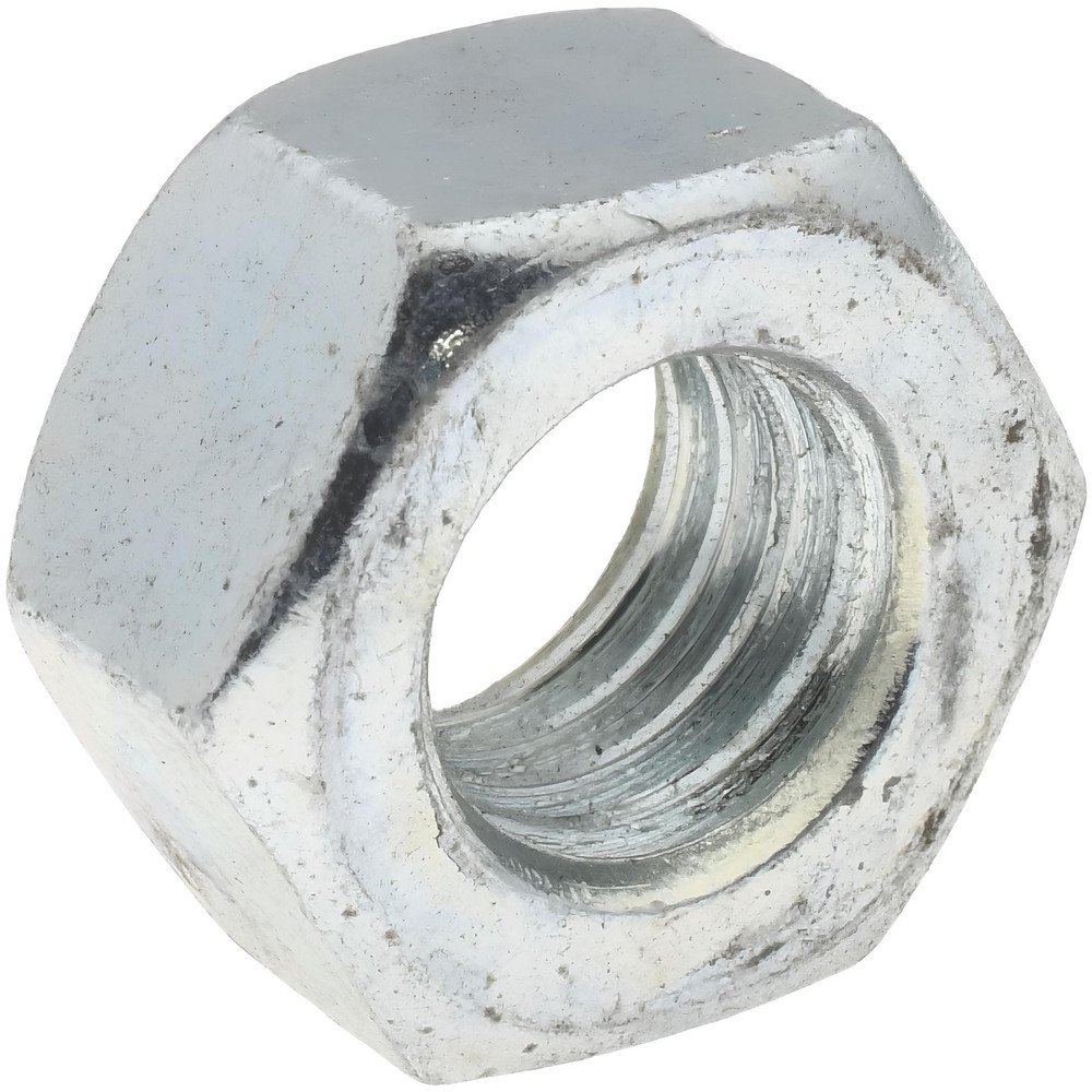 Value Collection - Hex Nut: 7/16-14, Grade 2 & A Steel, Zinc Finish ...