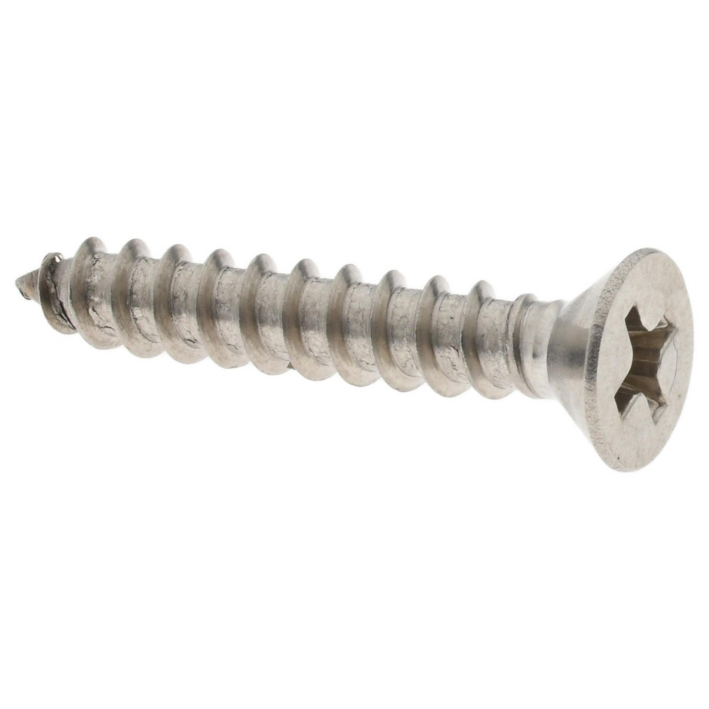 Value Collection - Sheet Metal Screw: #8, Flat Head, Phillips Drive, 1 ...