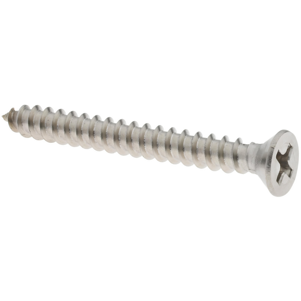 Value Collection - Sheet Metal Screw: #8, Flat Head, Phillips Drive, 1 ...