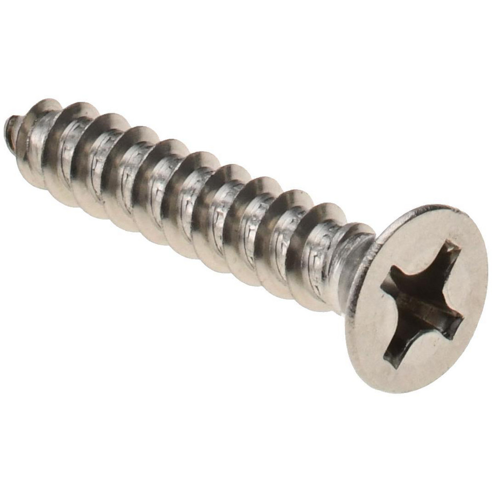 Value Collection - Sheet Metal Screw: #12, Flat Head, Phillips Drive, 1 ...