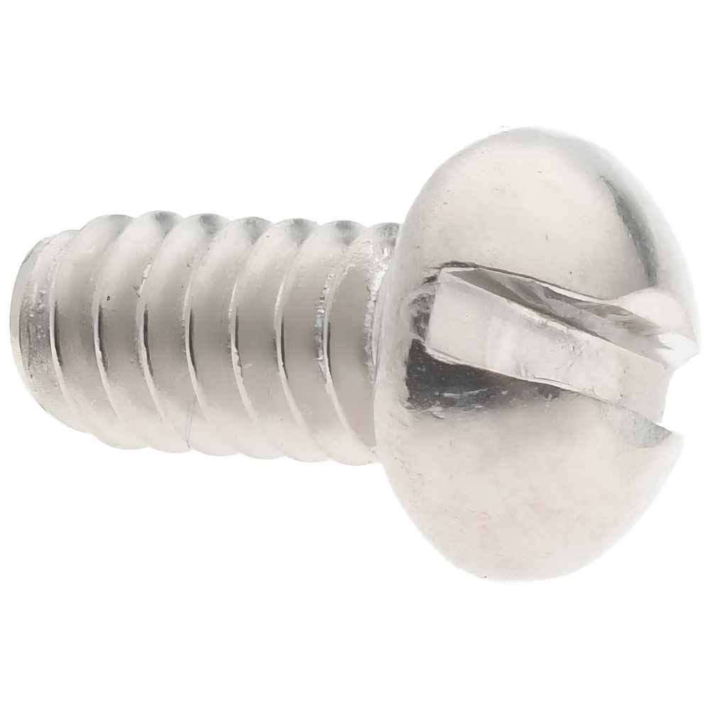 Value Collection - Machine Screw: #4-40, 1/4" Length Under Head, Round ...