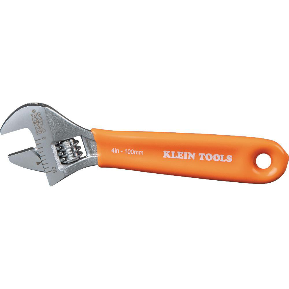 Klein Tools - Adjustable Wrench: 4-1/4" OAL, 19/32" Jaw Capacity | MSC ...