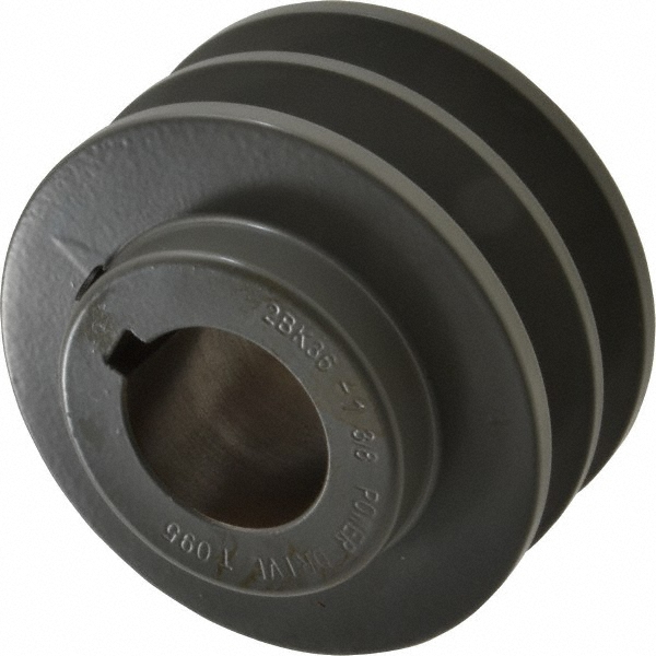 Value Collection - 1-3/8" Bore Dia, 3-3/4" OD, Finished Bore Two Groove ...