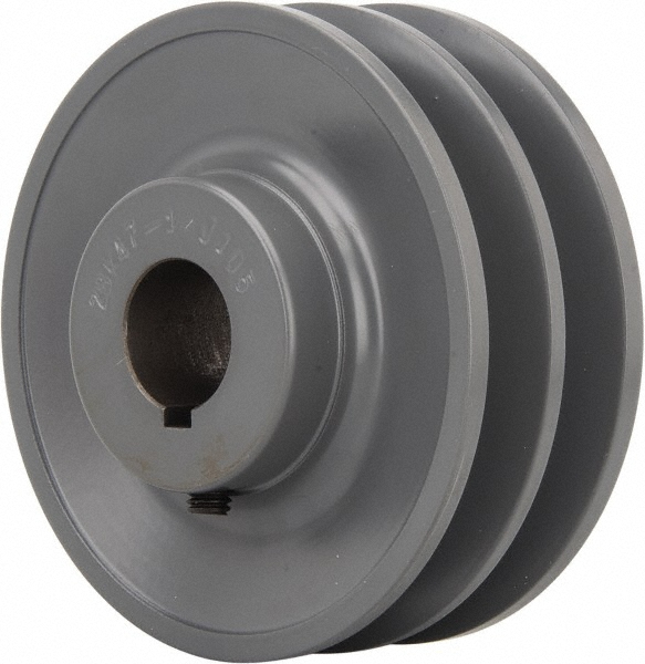 Value Collection - 1" Bore Dia, 4.45" OD, Finished Bore Two Groove ...