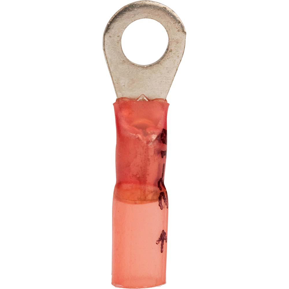 3M - Circular Ring Terminal: Partially Insulated, 22 to 18 AWG, Crimp ...