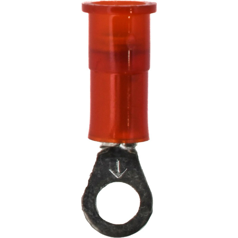 3M - Circular Ring Terminal: Partially Insulated, 22 to 18 AWG, Crimp ...