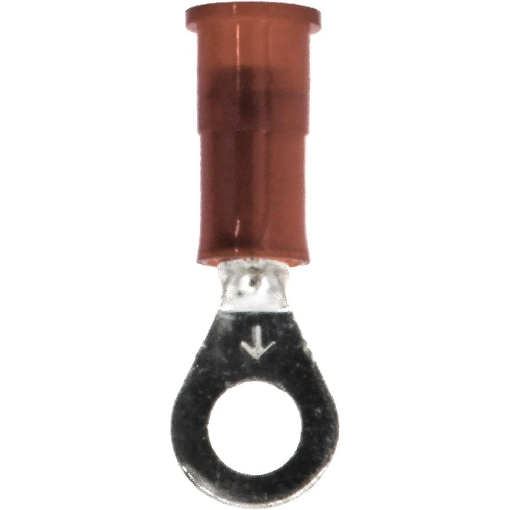 3M - Circular Ring Terminal: Partially Insulated, 22 to 18 AWG, Crimp ...