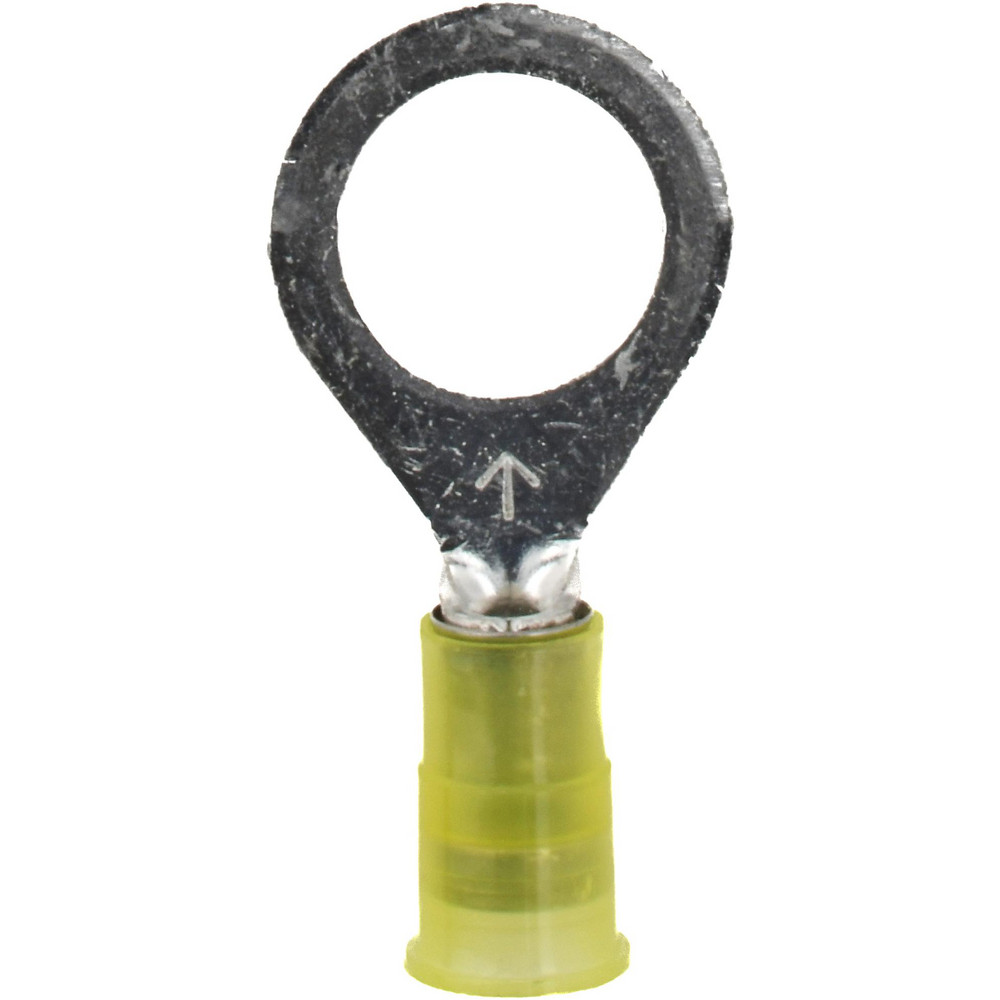 3M - Circular Ring Terminal: Partially Insulated, 12 to 10 AWG, Crimp ...