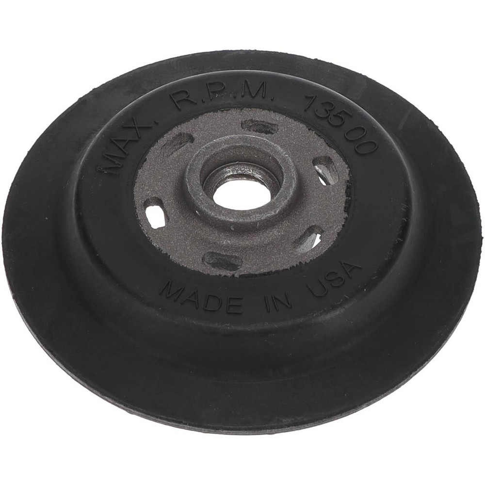 Made in USA - Disc Backing Pad: 4-1/2" Dia, Ribbed Backing Pad | MSC Direct