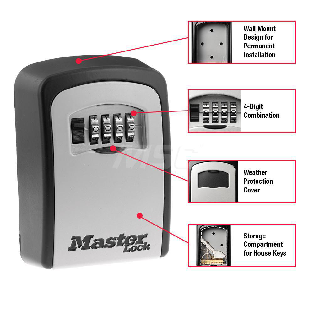 Master Lock - Set-Your-Own Combination Wall Mount Key Safe | MSC Direct