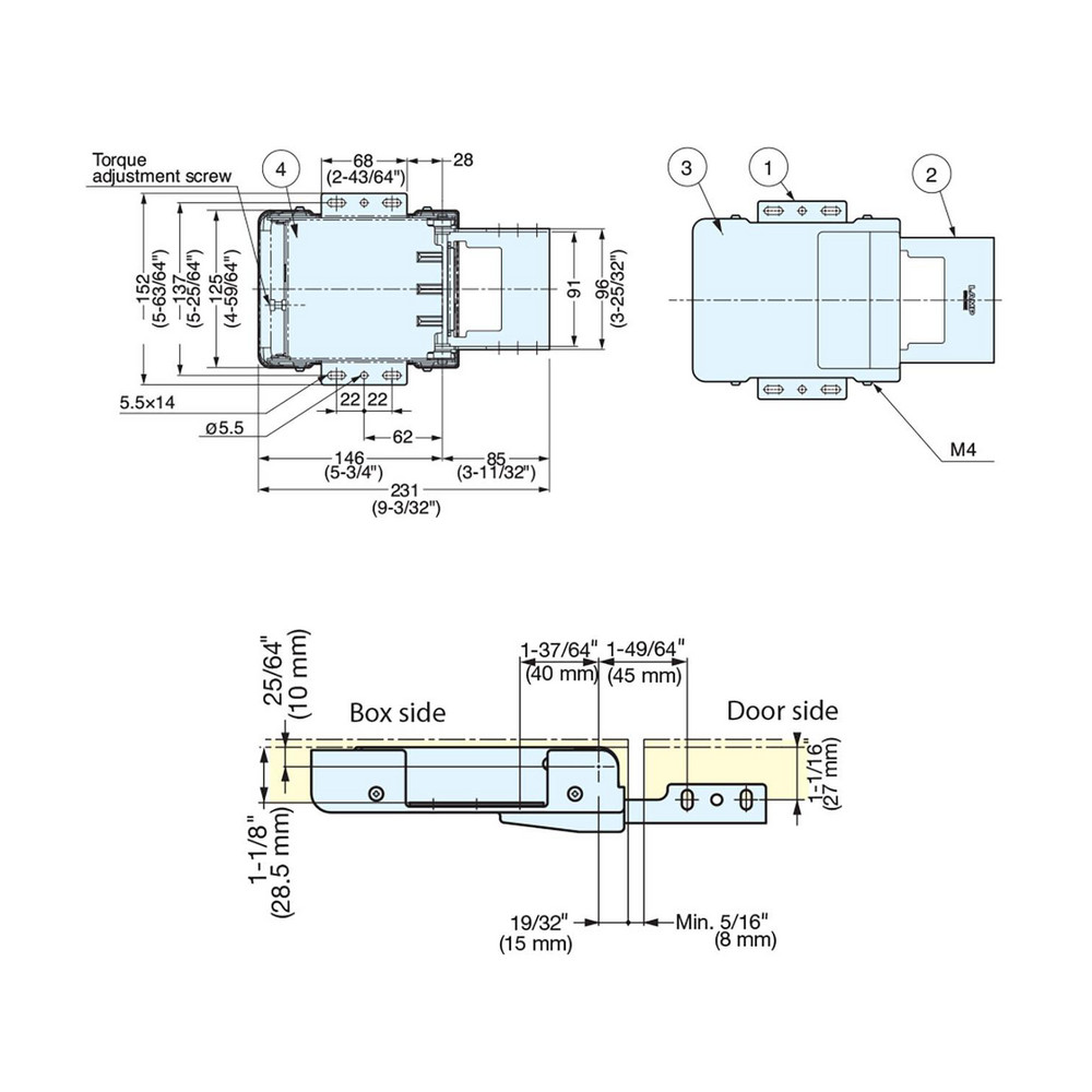 Sugatsune - Specialty Hinges: Hinge Material: Stainless Steel; Hinge ...