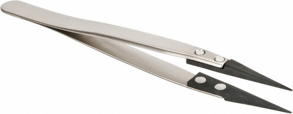 Aven - Soft Tip Tweezer: 304, Soft Tip, 5" OAL | MSC Direct