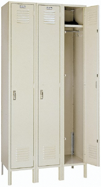 Lyon - 3 Door, 1 Tier, Locker - 88360375 - MSC Industrial Supply