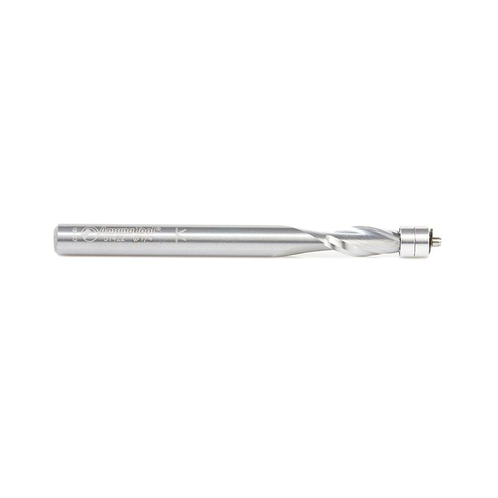 Amana Tool - 1/4" Dia, 1/2" LOC, 2 Flute Solid Carbide Edge Profile ...