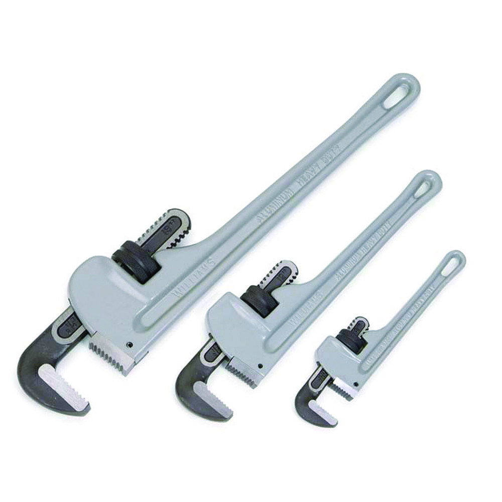 Williams - Pipe Wrench Set: 3 Pc, 0 in - 2-1/2 in Wrench | MSC Direct