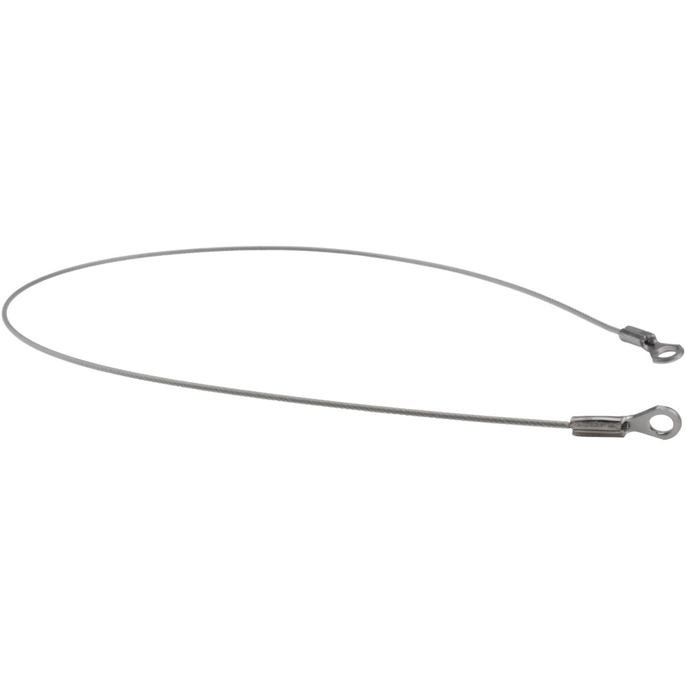 Value Collection - 18" Long, Stainless Steel Cable Eye & Eye End, Quick ...