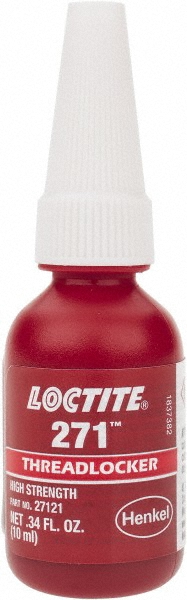 Loctite - Threadlocker: Red, Liquid, 10 mL, Bottle | MSC Direct
