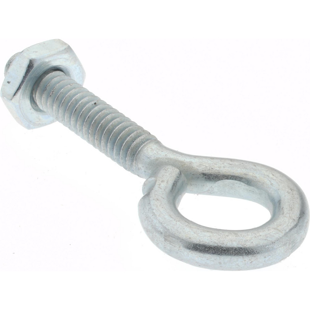 Gibraltar - #10-24, Zinc-Plated Finish, Steel Wire Turned Open Eye Bolt ...