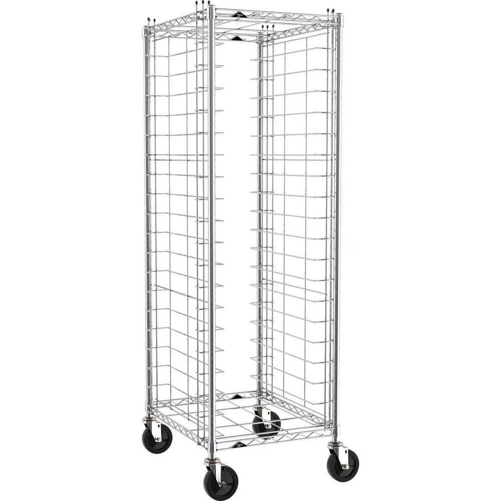 Metro - Pan & Tray Utility Cart: 27" Long, 21-3/4" Wide, Steel, 200 lb ...