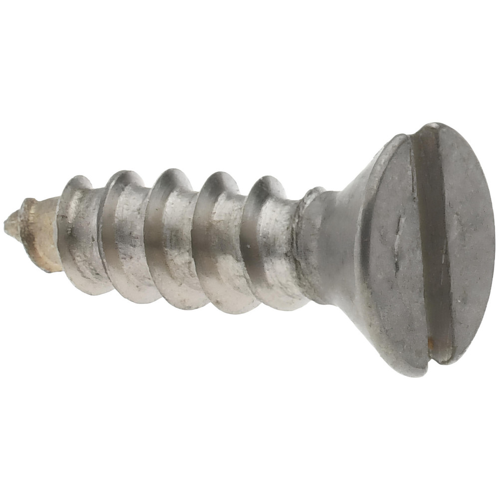 Value Collection - Sheet Metal Screw: #6, Flat Head, Slotted Drive, 1/2 ...