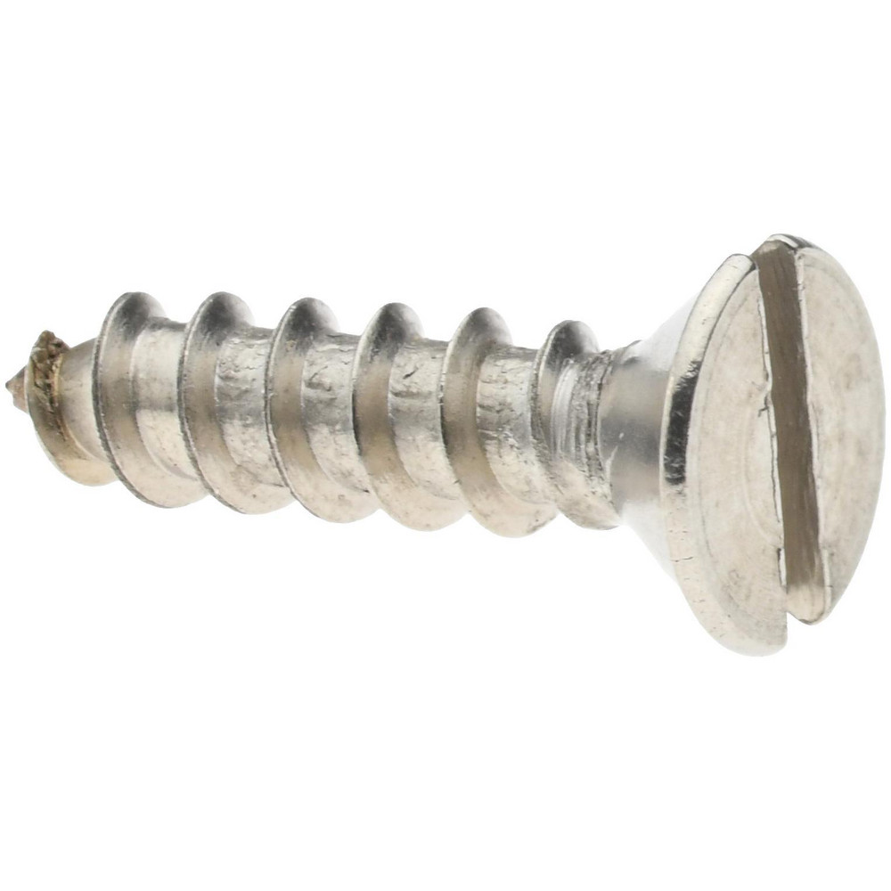 Value Collection - Sheet Metal Screw: #10, Flat Head, Slotted Drive, 3/ ...