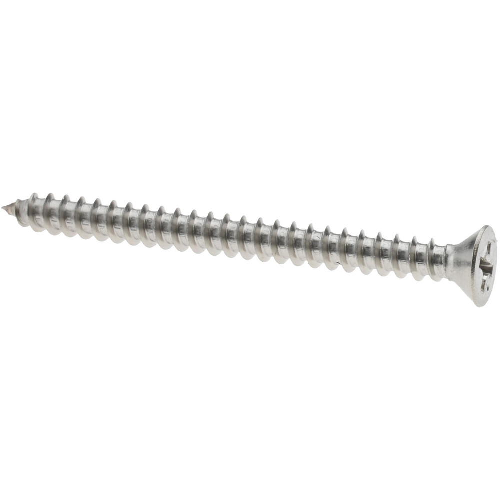 Value Collection - Sheet Metal Screw: #8, Flat Head, Phillips Drive, 2 ...