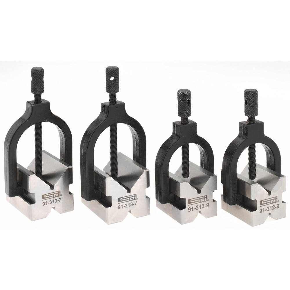 SPI - V-Block Set: 1 & 1-1/2" Max Capacity, 90° V Angle | MSC Direct