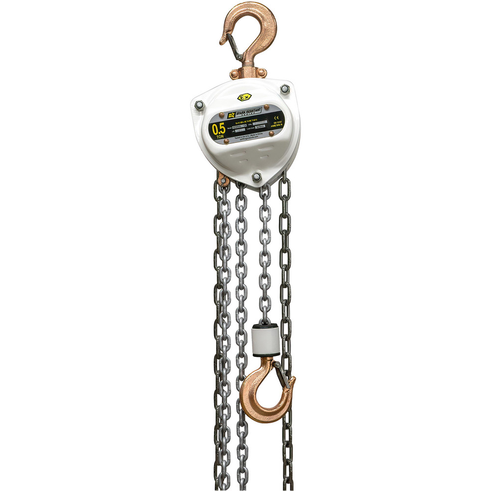 OZ Lifting Products - Manual Hand Chain Hoist: 1000 lb Capacity, 20 ...