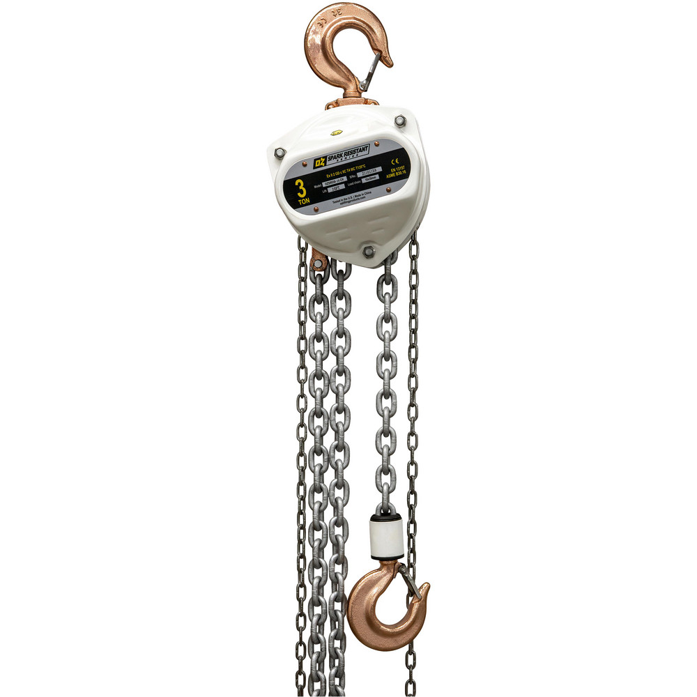 OZ Lifting Products - Manual Hand Chain Hoist: 6000 lb Capacity, 20 ...