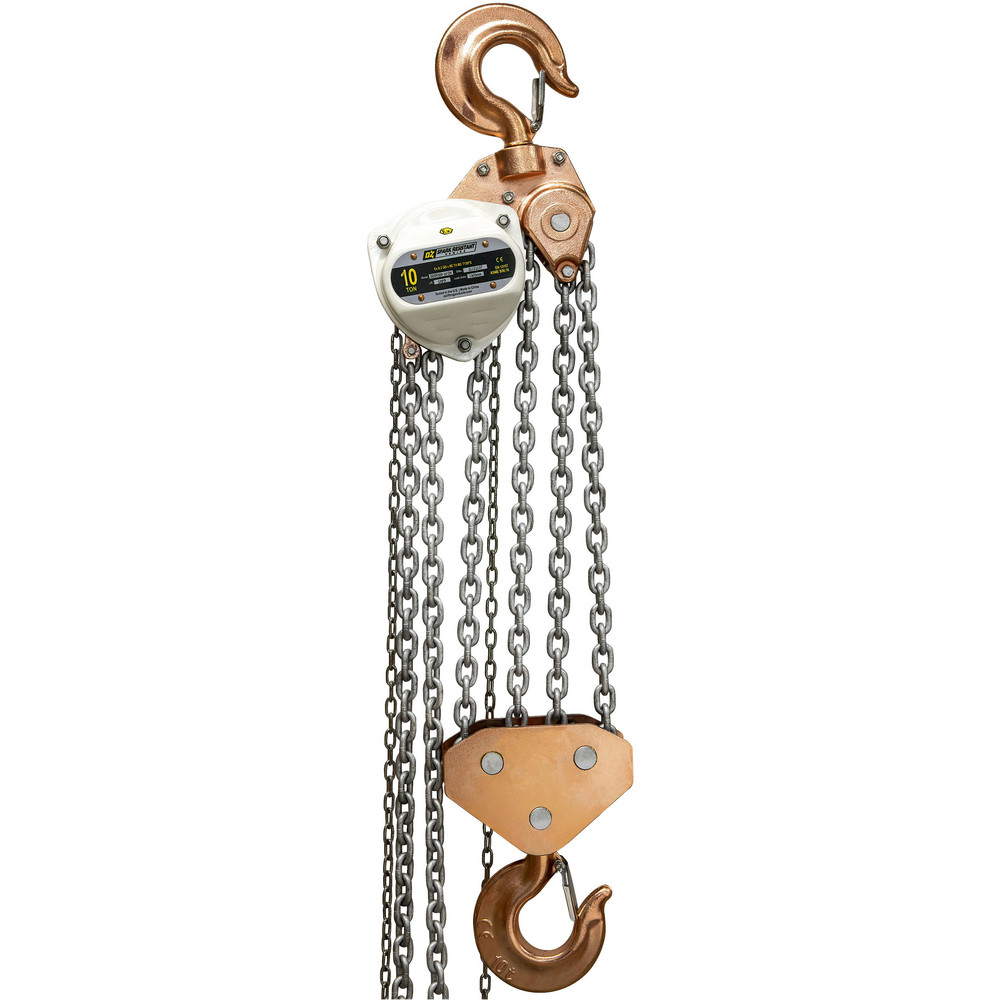 OZ Lifting Products - Manual Hand Chain Hoist: 20000 lb Capacity, 15 ...