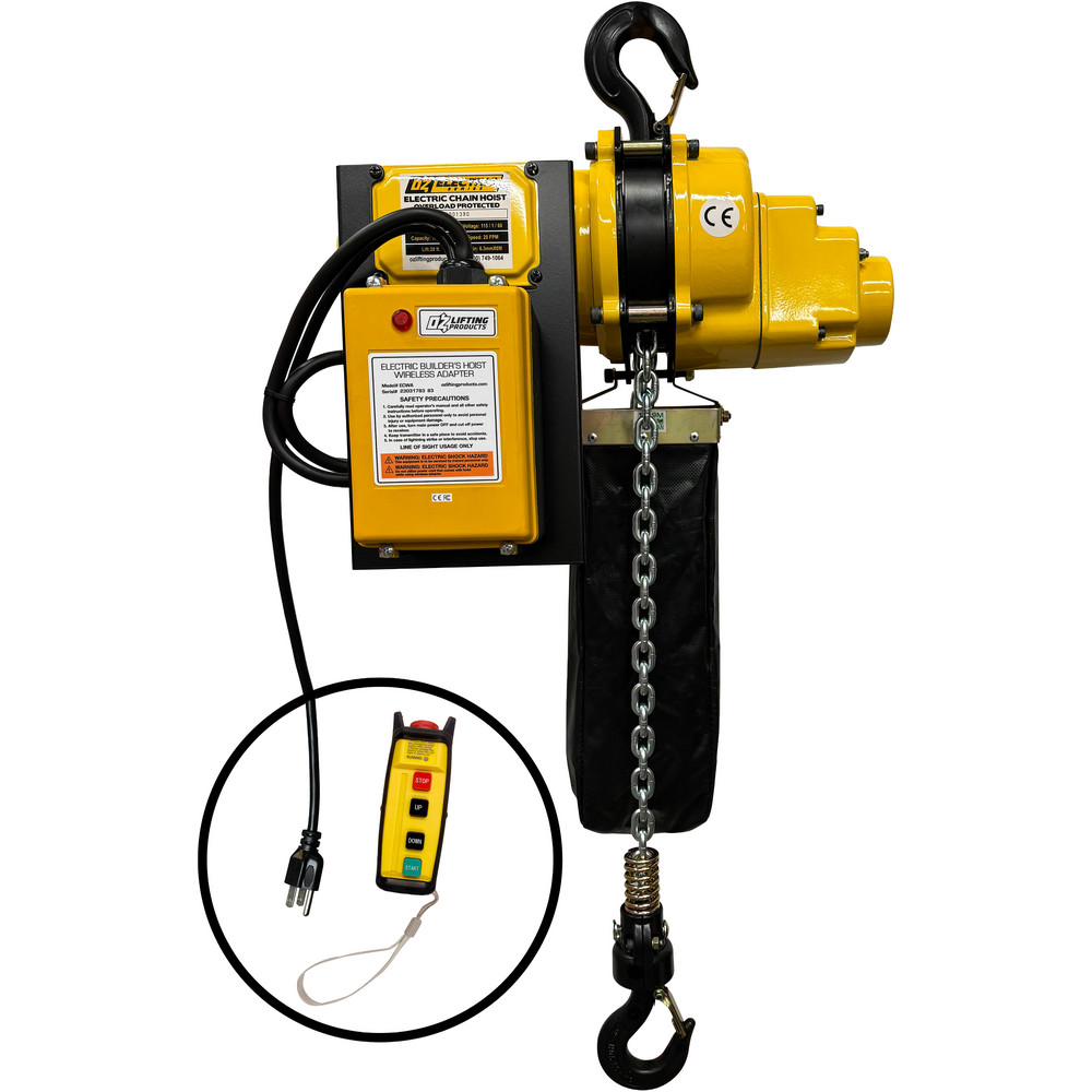OZ Lifting Products - Electric Hoists: Type: Electric Chain Hoist; Load ...
