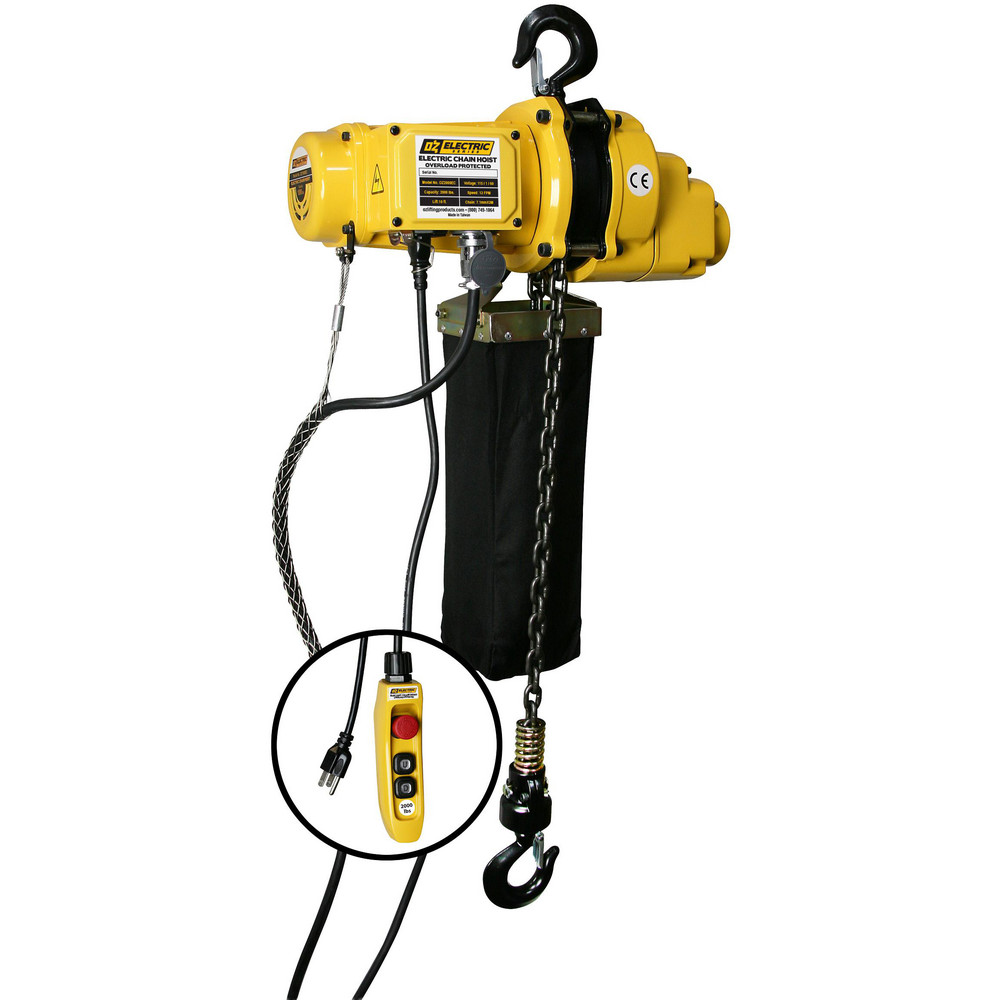 OZ Lifting Products - Electric Hoists: Type: Electric Chain Hoist; Load ...